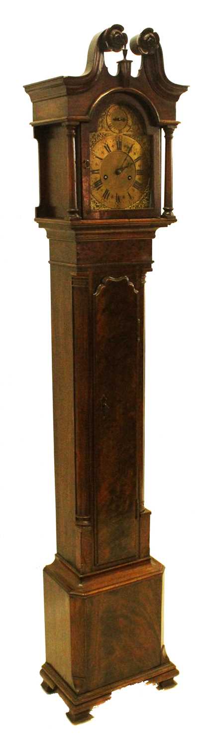 Lot 65 - A well made miniature longcase clock