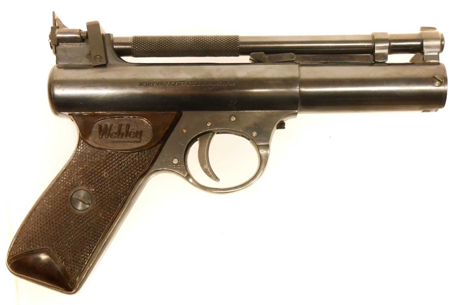 Lot 69 - Webley Premier .22 air pistol, 7 inch barrel,