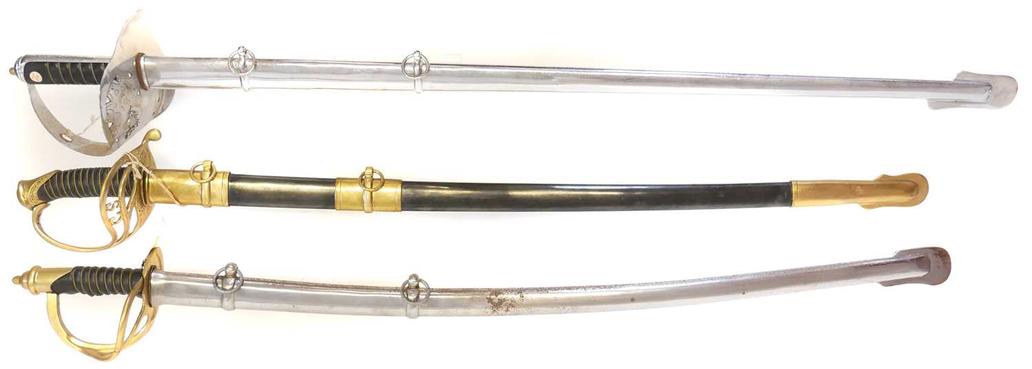 Lot 166 - Three Ancient Warrior reproduction swords