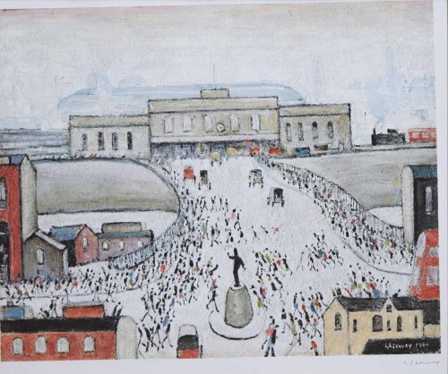 Lot 504 - After L.S. Lowry, Station Approach, signed