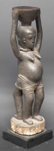 Lot 102 - Encrusted Janus male and female figure